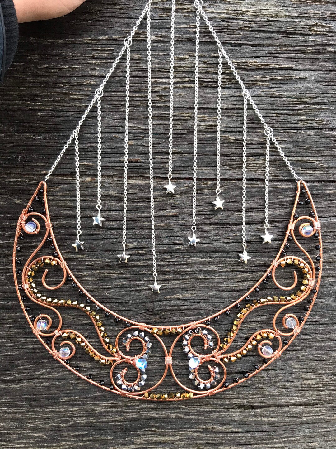 Hanging Crescent Suncatcher sun Catcher - Etsy