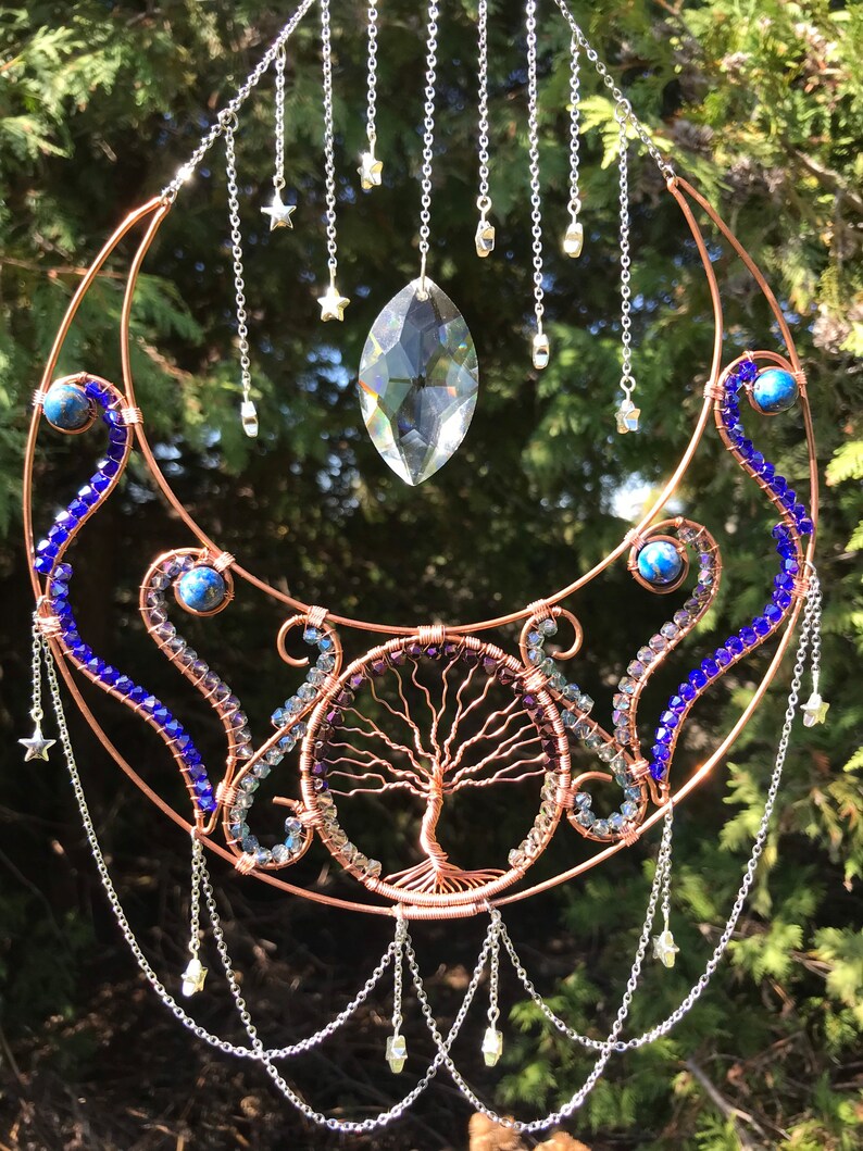 Tree and Star Sun Catcher - Etsy
