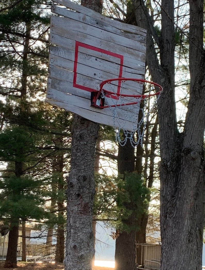Rustic Decorative Vintage Style Basketball Hoop, Basketball Goal ...