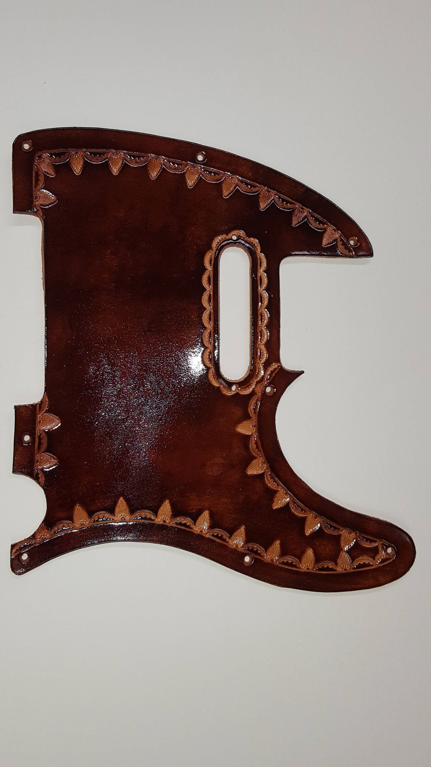 Leather Pickguard Telecaster Guitar Handtooled Leather New "borders ...