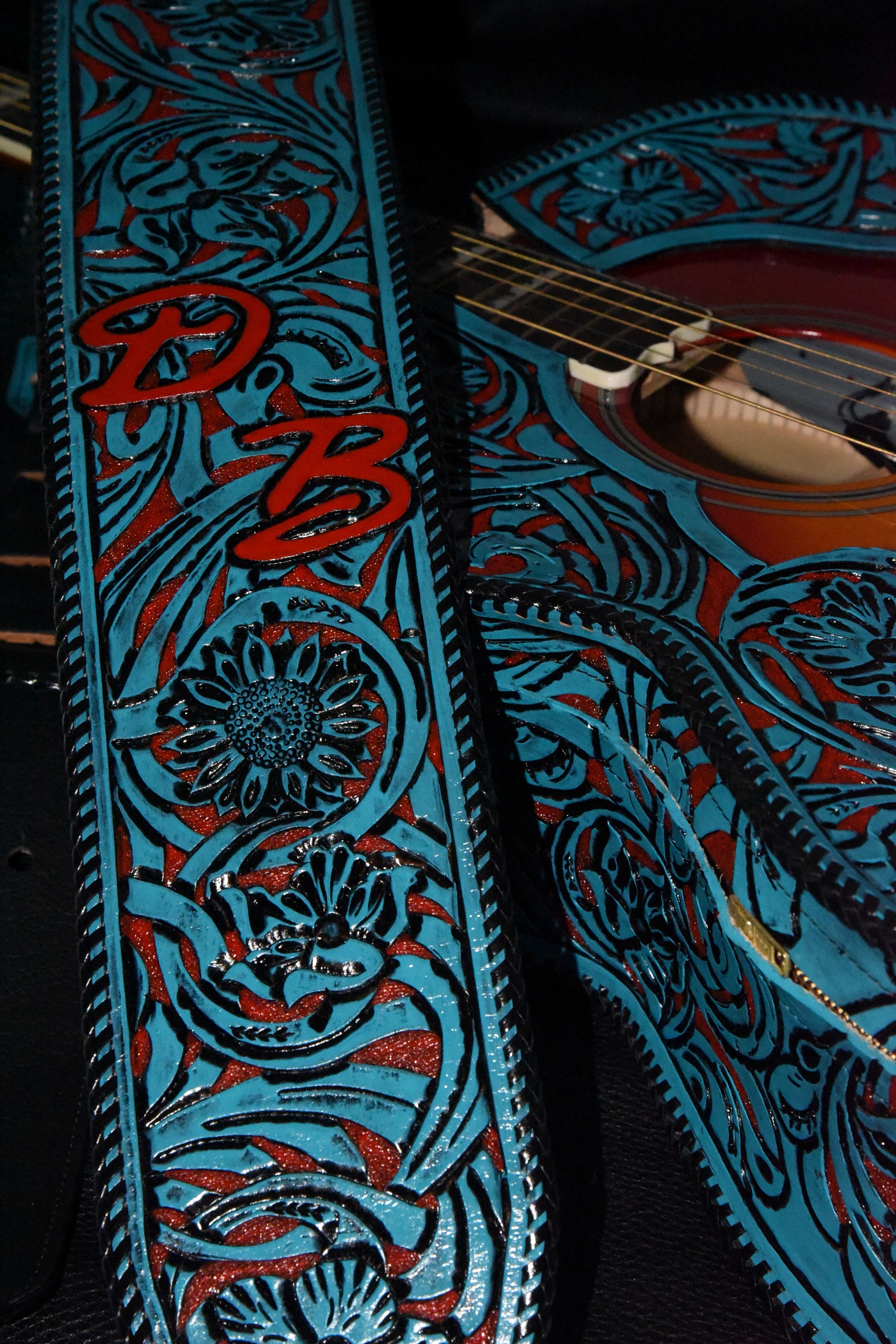 J200 or Any Acoustic Guitar Wrap and Custom Strap Custom to Any Design ...