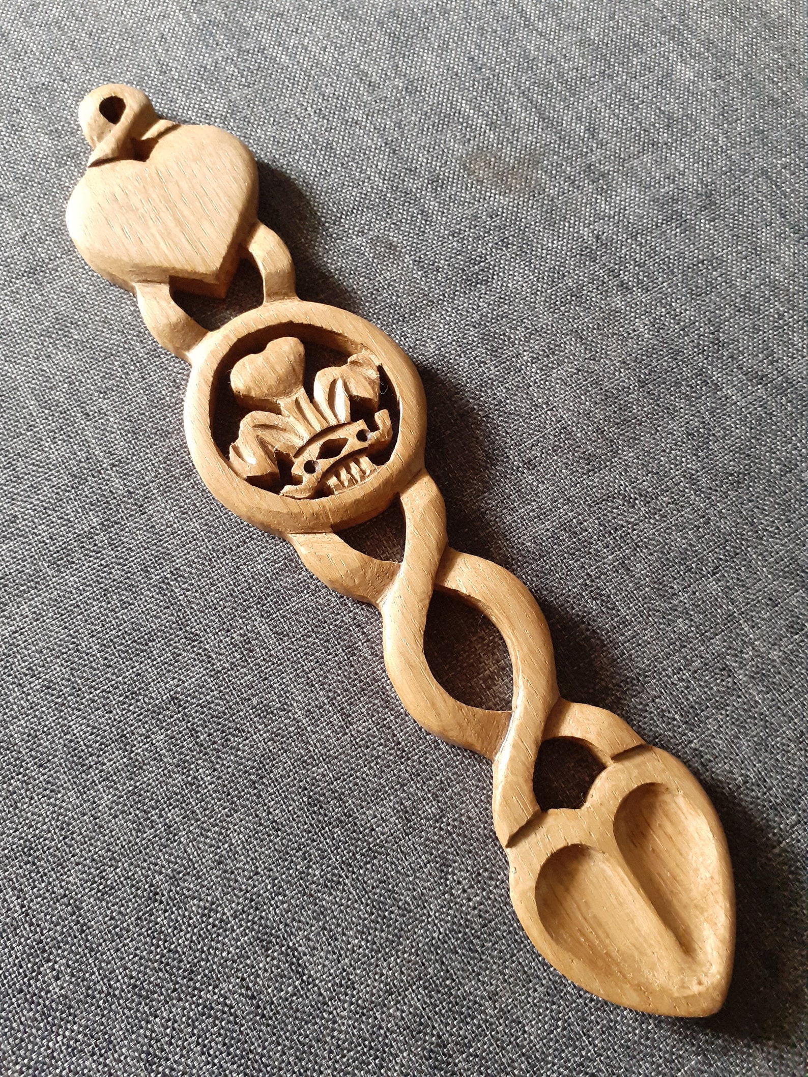 Hand Crafted Welsh Love Spoon 10B Light - Etsy UK