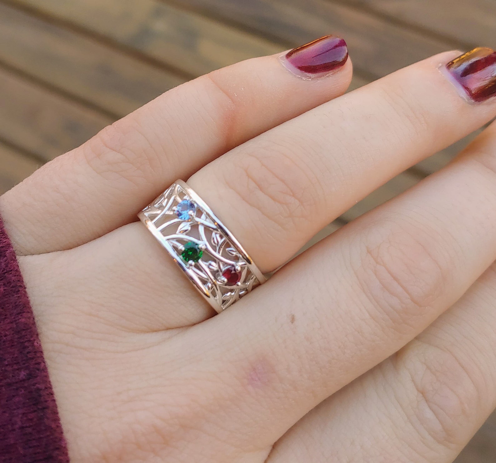 Mothers Ring. Birthstone Ring. Family Jewelry. Personalized - Etsy