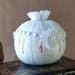 White Gothic Victorian Pumpkin Halloween Decoration, Handmade Designer ...