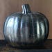 Metallic Silver Spiderweb Pumpkin Halloween Decoration, Sophisticated ...
