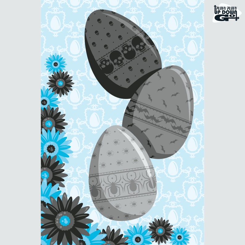 Goth Easter Postcards (set of 4 Cards + Envelopes), Mixed Set - Etsy