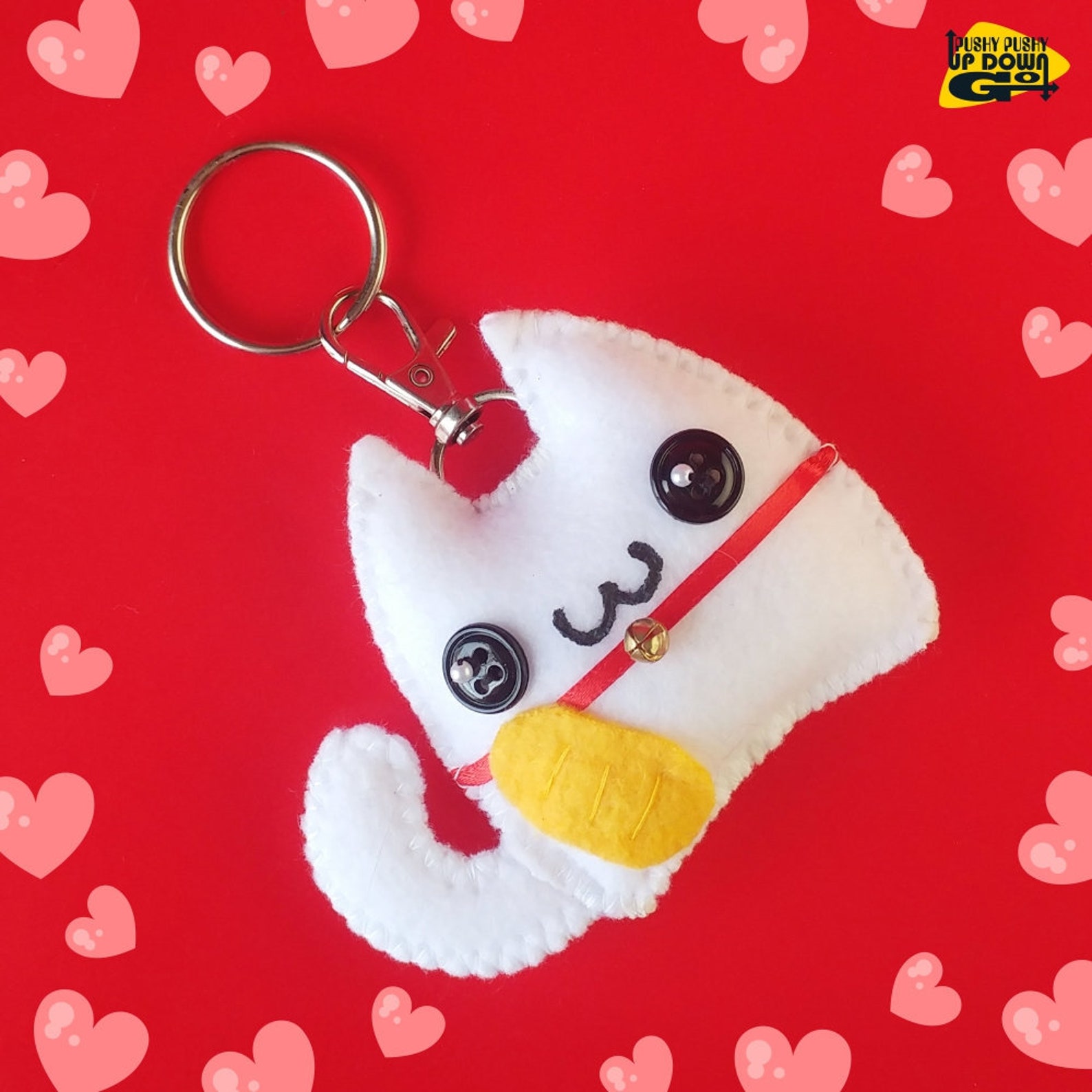 Cute Kawaii Maneki Neko Cat Plush Keychain & Bag Charm, Cute Kawaii ...