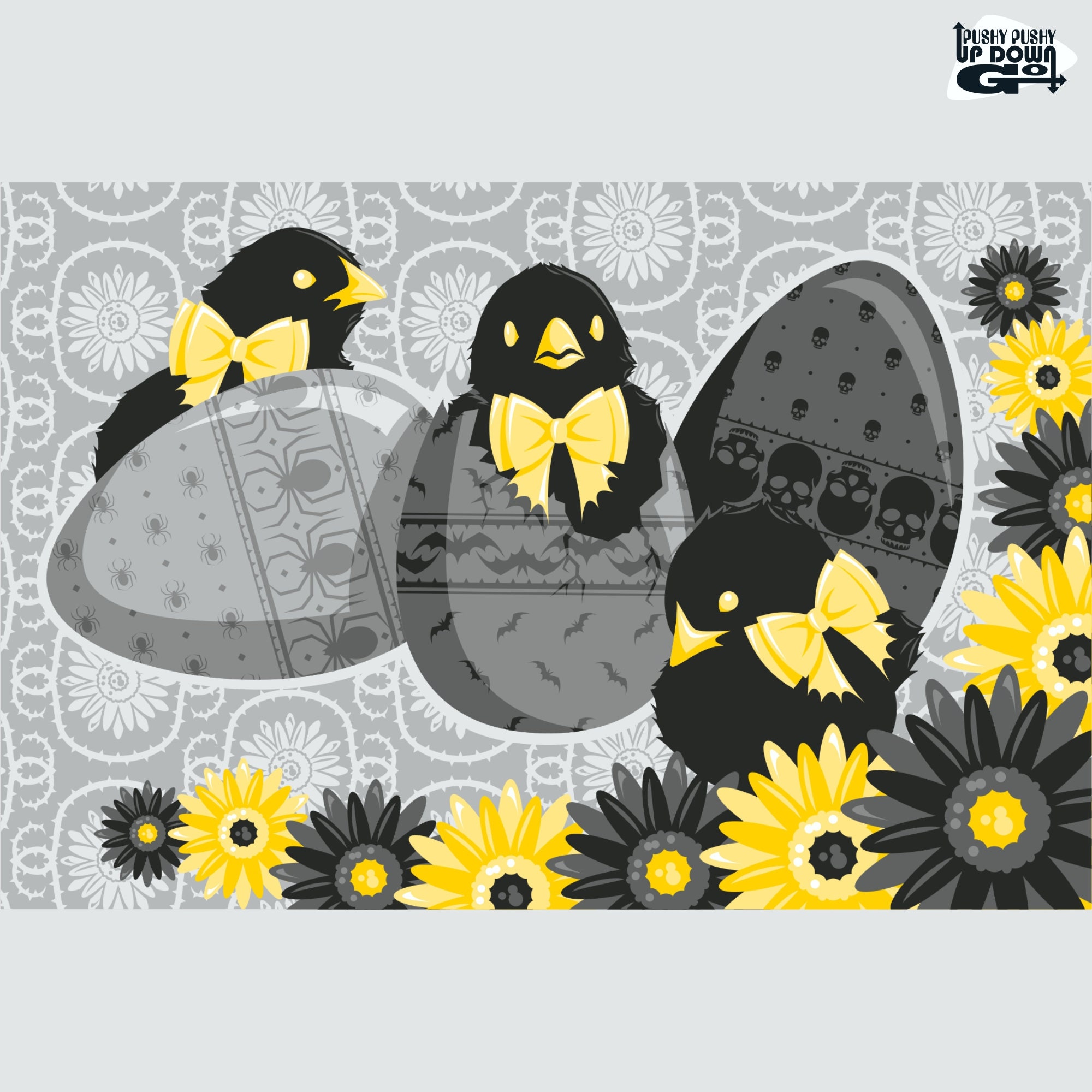 Goth Easter Postcards (set of 4 Cards + Envelopes), Mixed Set - Etsy