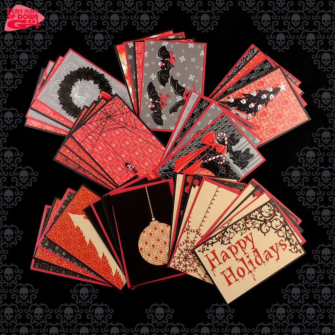 Goth Christmas Postcard Mega Set (set of 36 Cards) - Etsy