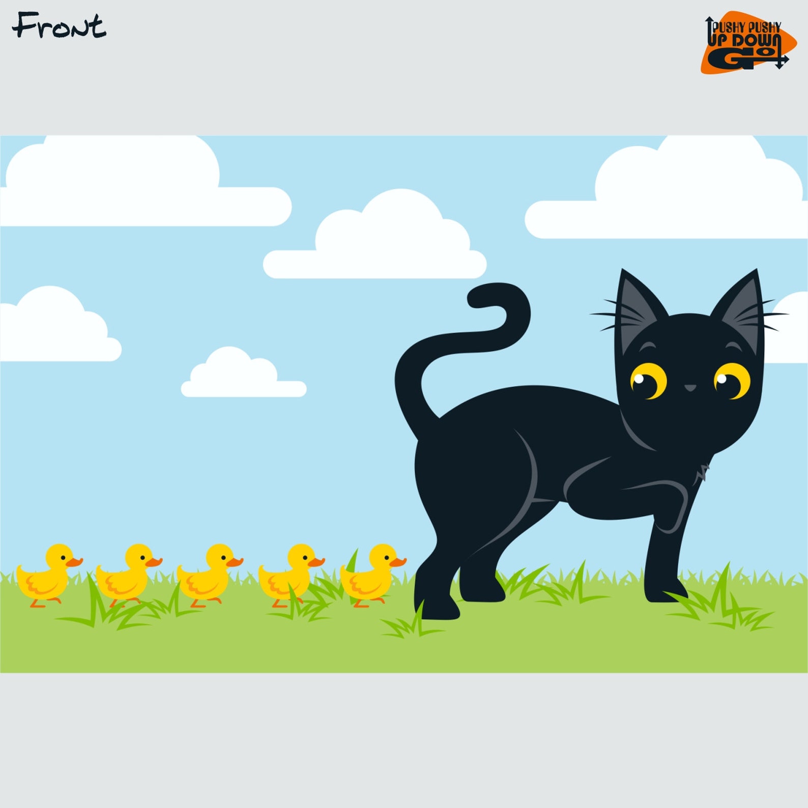 Funny Black Cat With Easter Ducklings Postcards set of 4 - Etsy