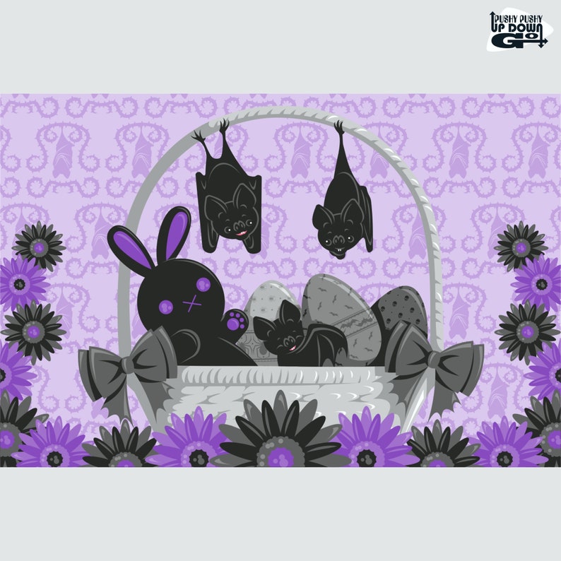 Goth Easter Postcards (set of 4 Cards + Envelopes), Mixed Set - Etsy