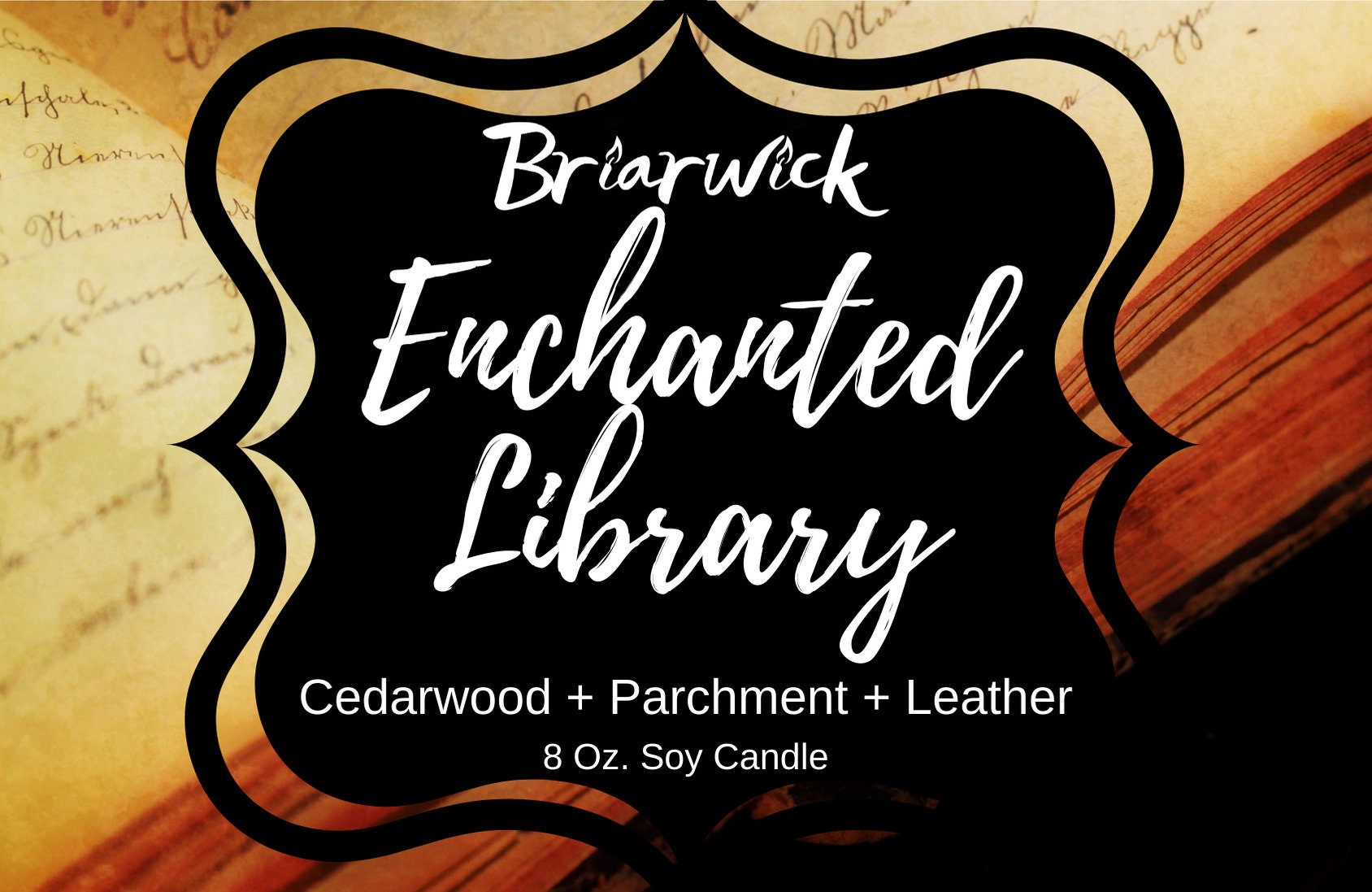 Enchanted Library Candle Fantasy Inspired Soy Vegan Candle - Etsy