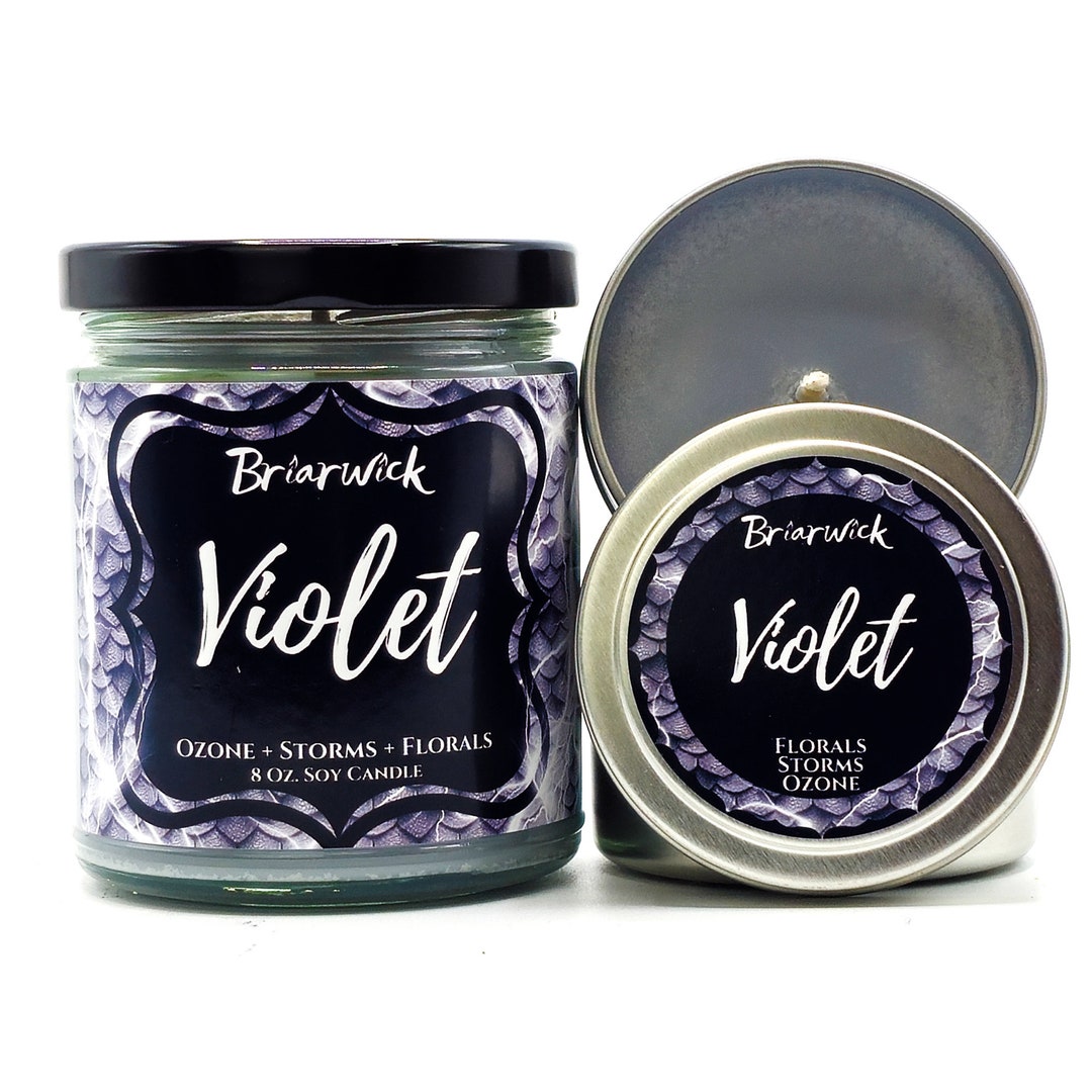 Violet Candle Fourth Wing Officially Licensed Soy Vegan - Etsy