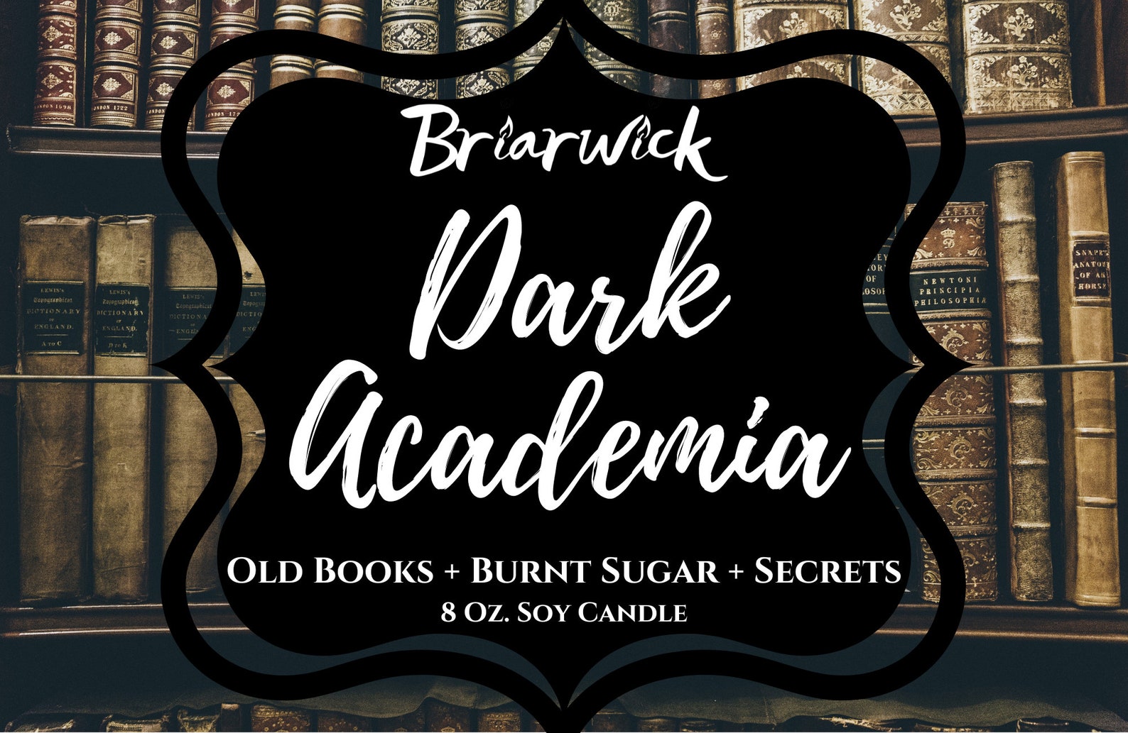Dark Academia Candle Literature Inspired Soy Vegan Candle - Etsy