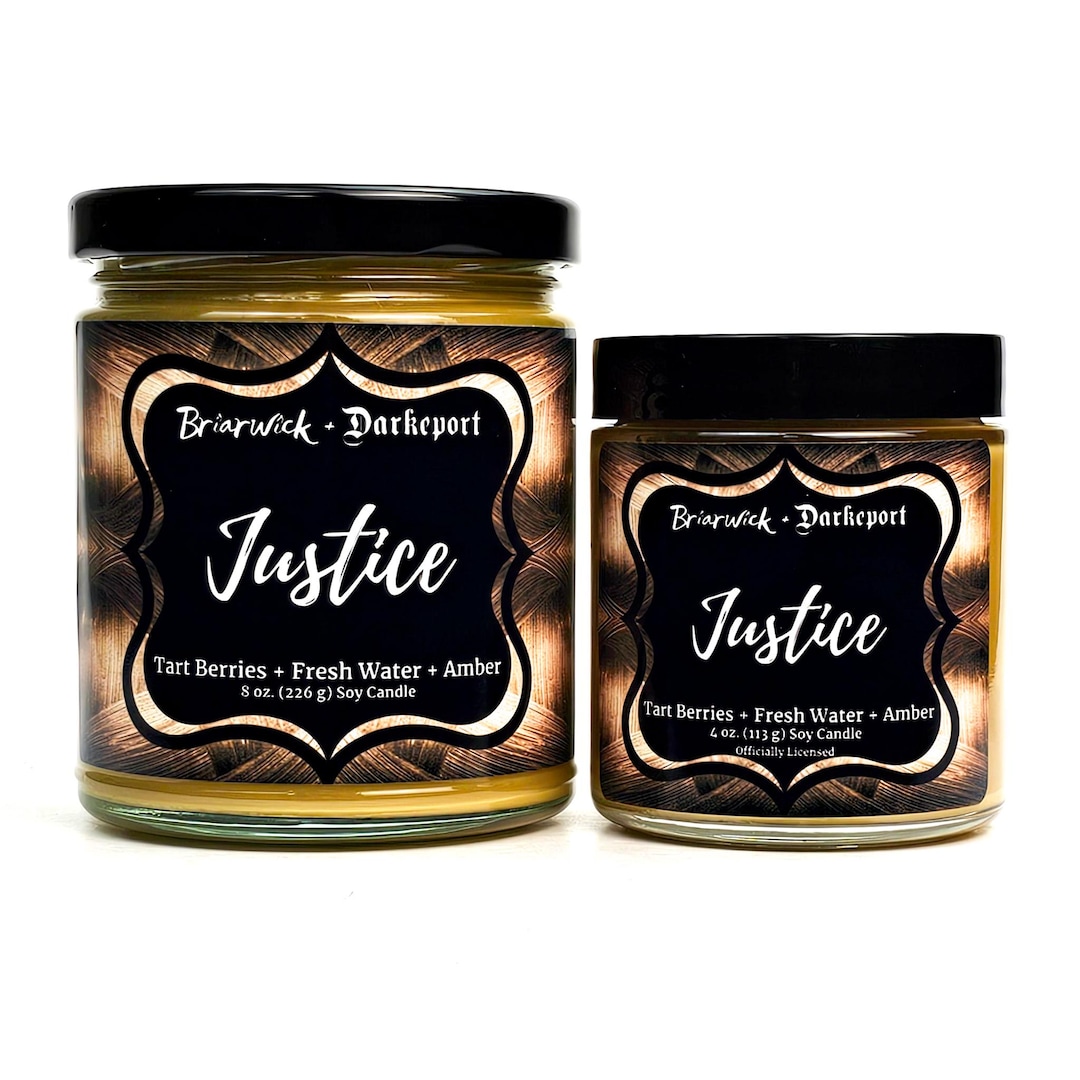 Justice Candle- Officially Licensed Darkeport- Soy Vegan Candle - Etsy