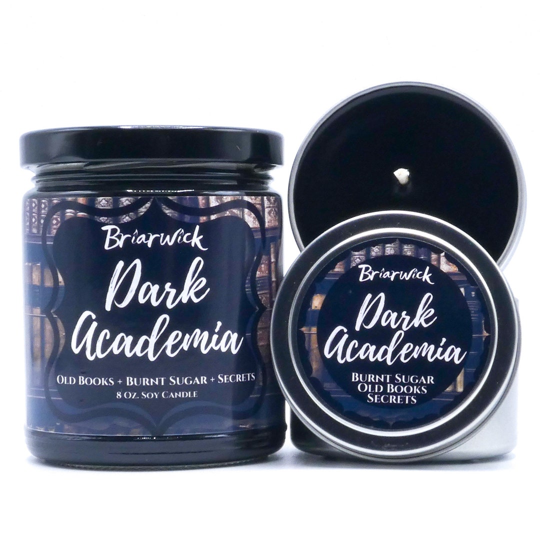 Dark Academia Candle Literature Inspired Soy Vegan Candle - Etsy