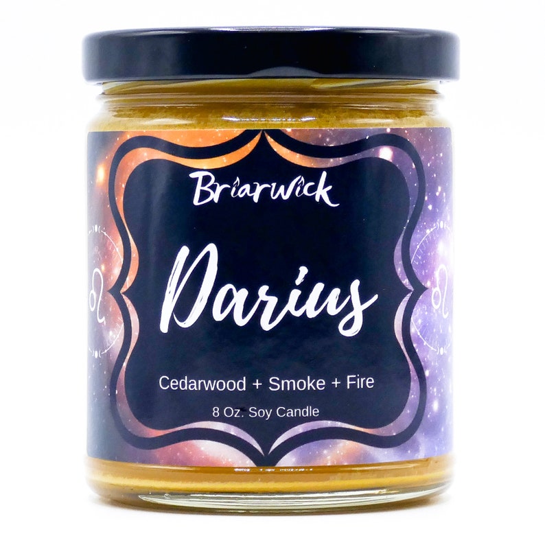 Darius Acrux Candle Officially Licensed Zodiac Academy Soy - Etsy