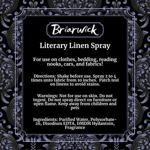 Book Dragon- Literary Linen Spray- Generally Bookish Inspired Room ...