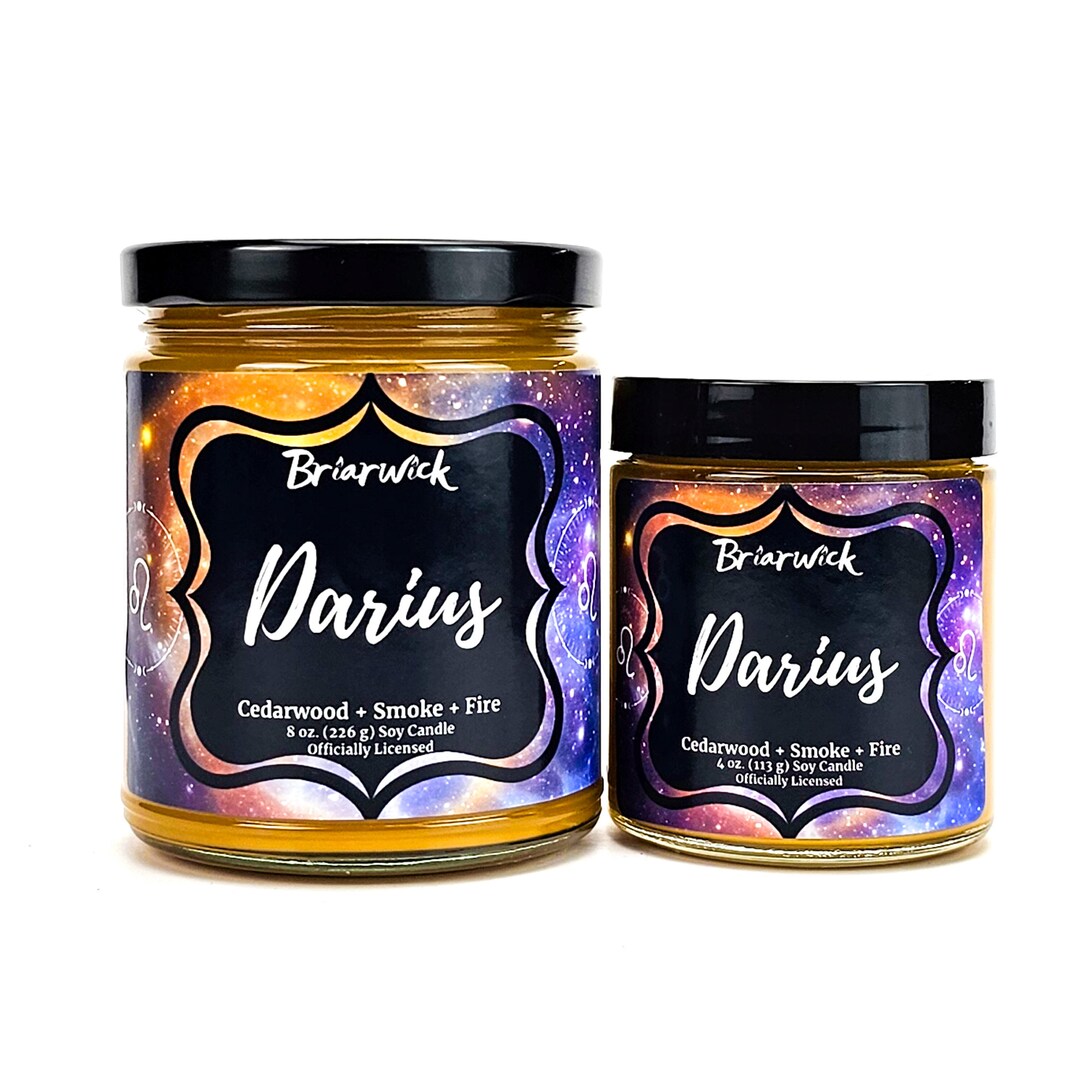 Darius Acrux Candle- Officially Licensed Zodiac Academy - Soy Vegan ...