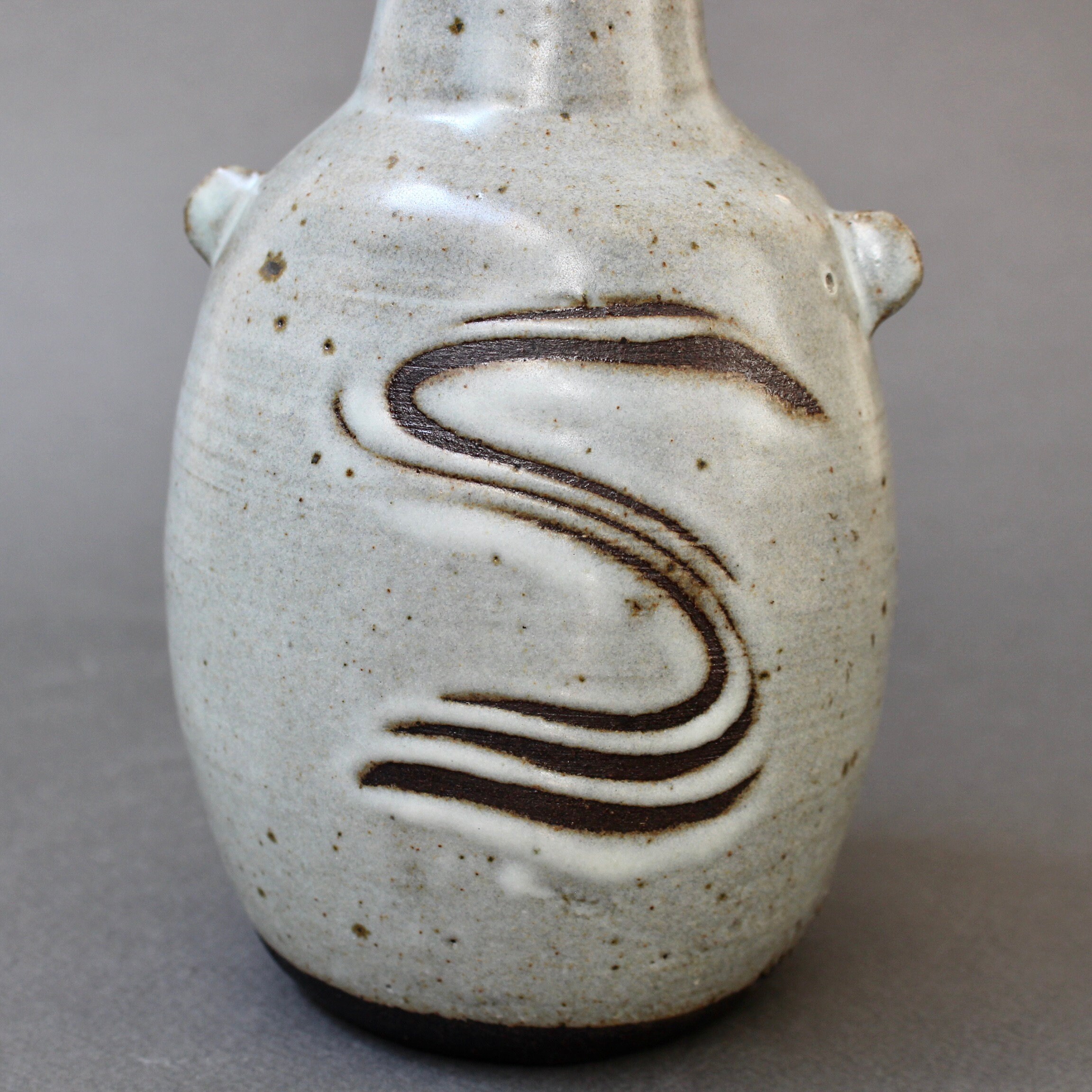 Japanese Style Ceramic Vase With Lugs by Janet Leach 1981 - Etsy