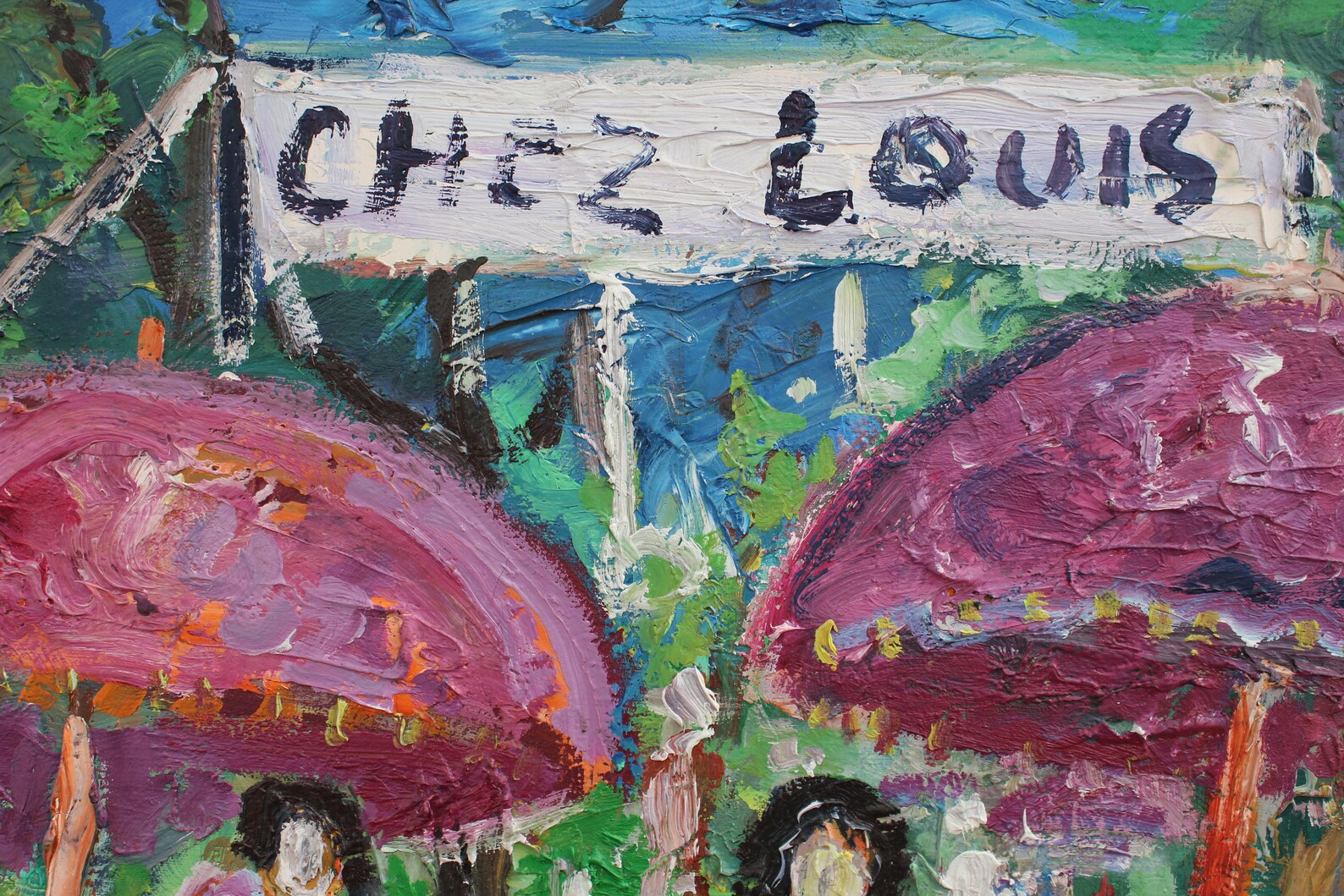 Lunch at Chez Louis' by Roland Dubuc (circa 1970s) - Etsy UK