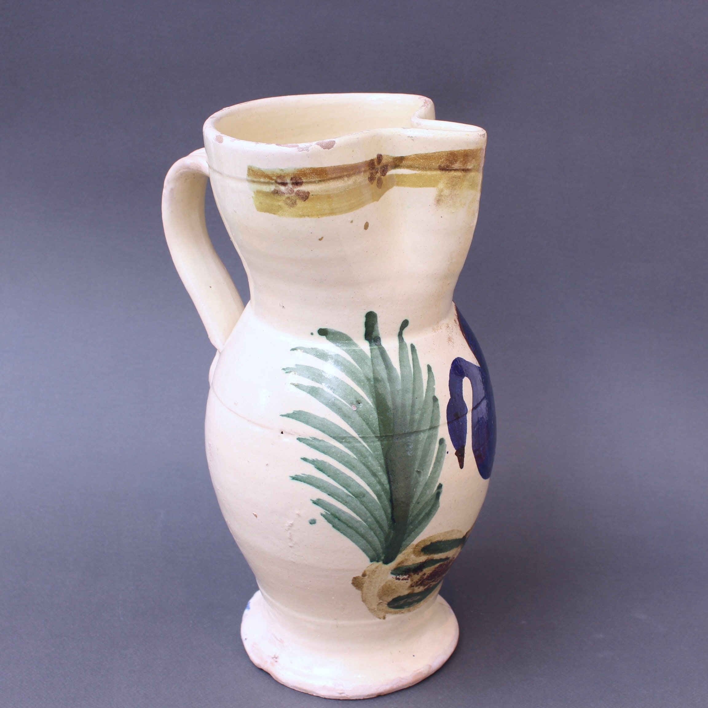Antique Pugliese Ceramic Water Pitcher (circa 1890s) - Etsy