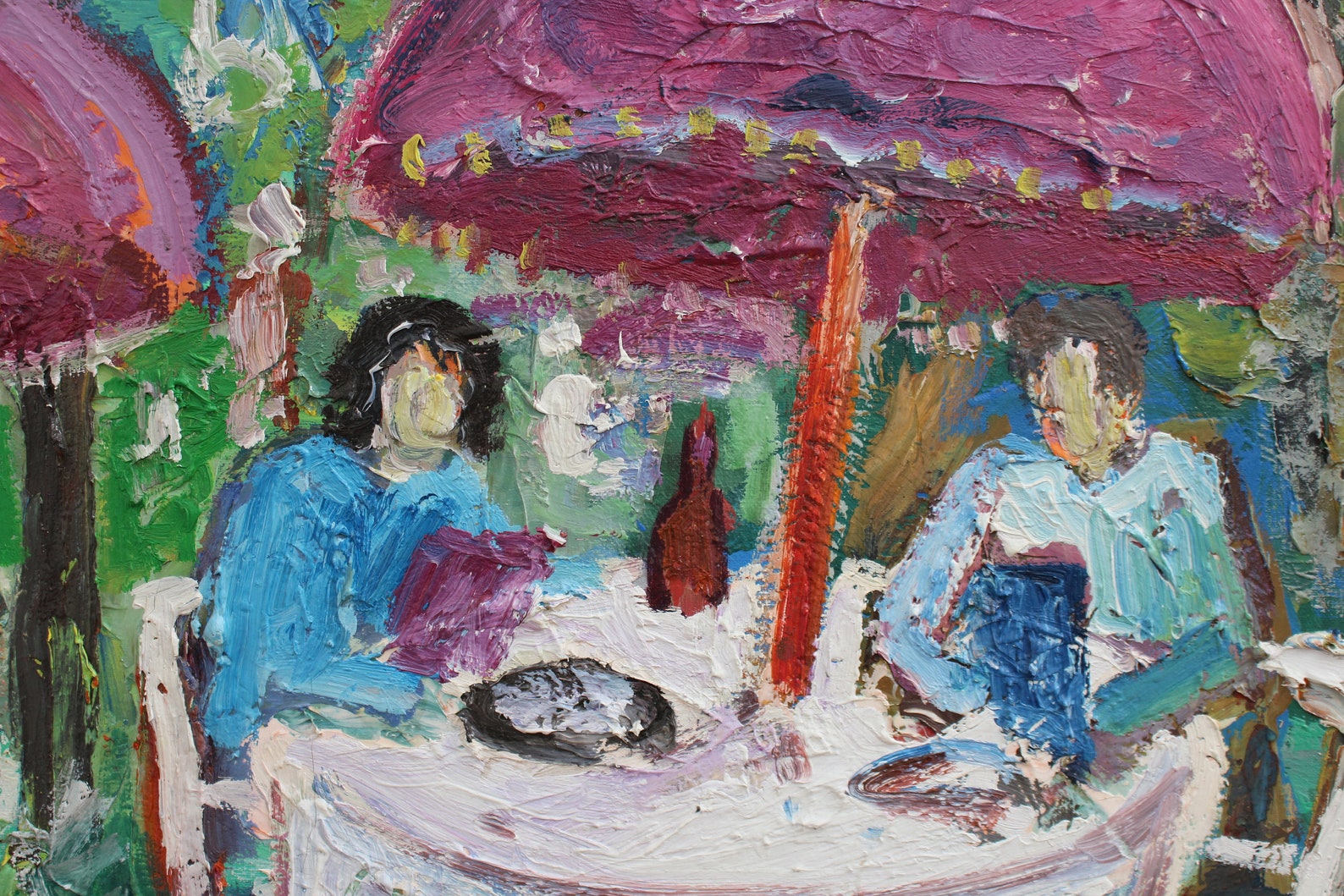 Lunch at Chez Louis' by Roland Dubuc (circa 1970s) - Etsy UK
