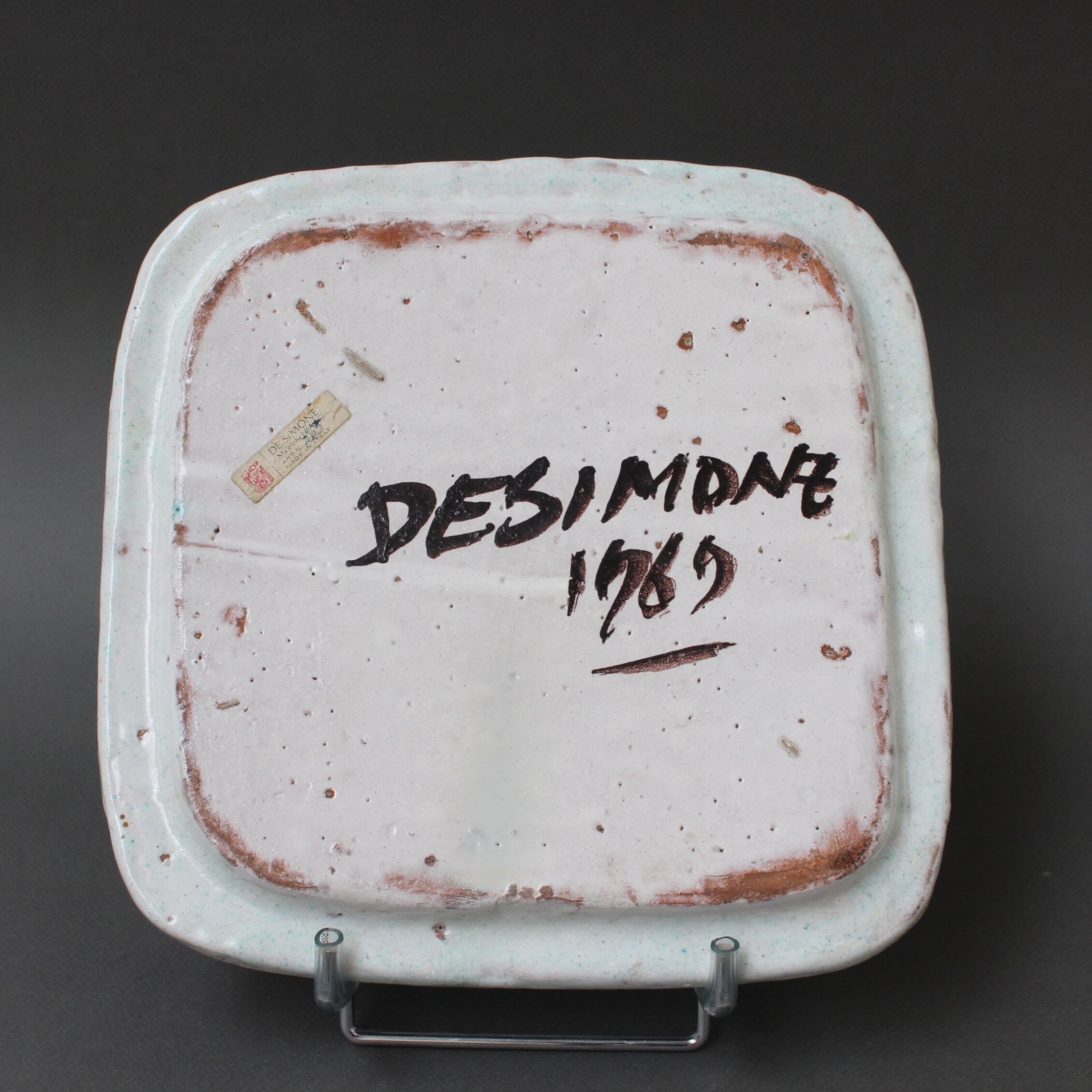 Vintage Hand-painted Italian Ceramic Decorative Platter by Giovanni ...