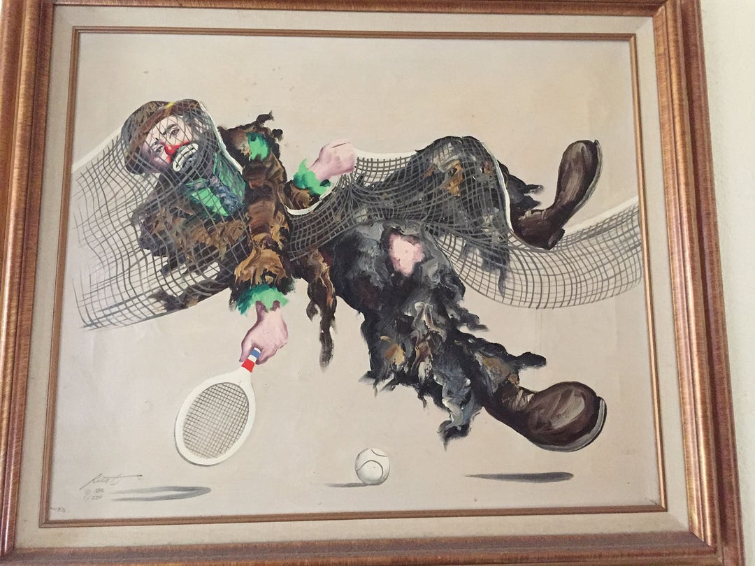 Limited Edition Oil on Canvas Clown Painting of Emmett Kelly Jr by ...