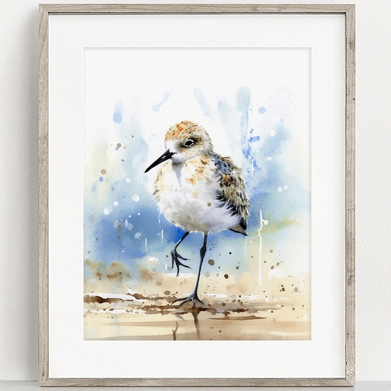 Sandpiper Canvas Art - Etsy