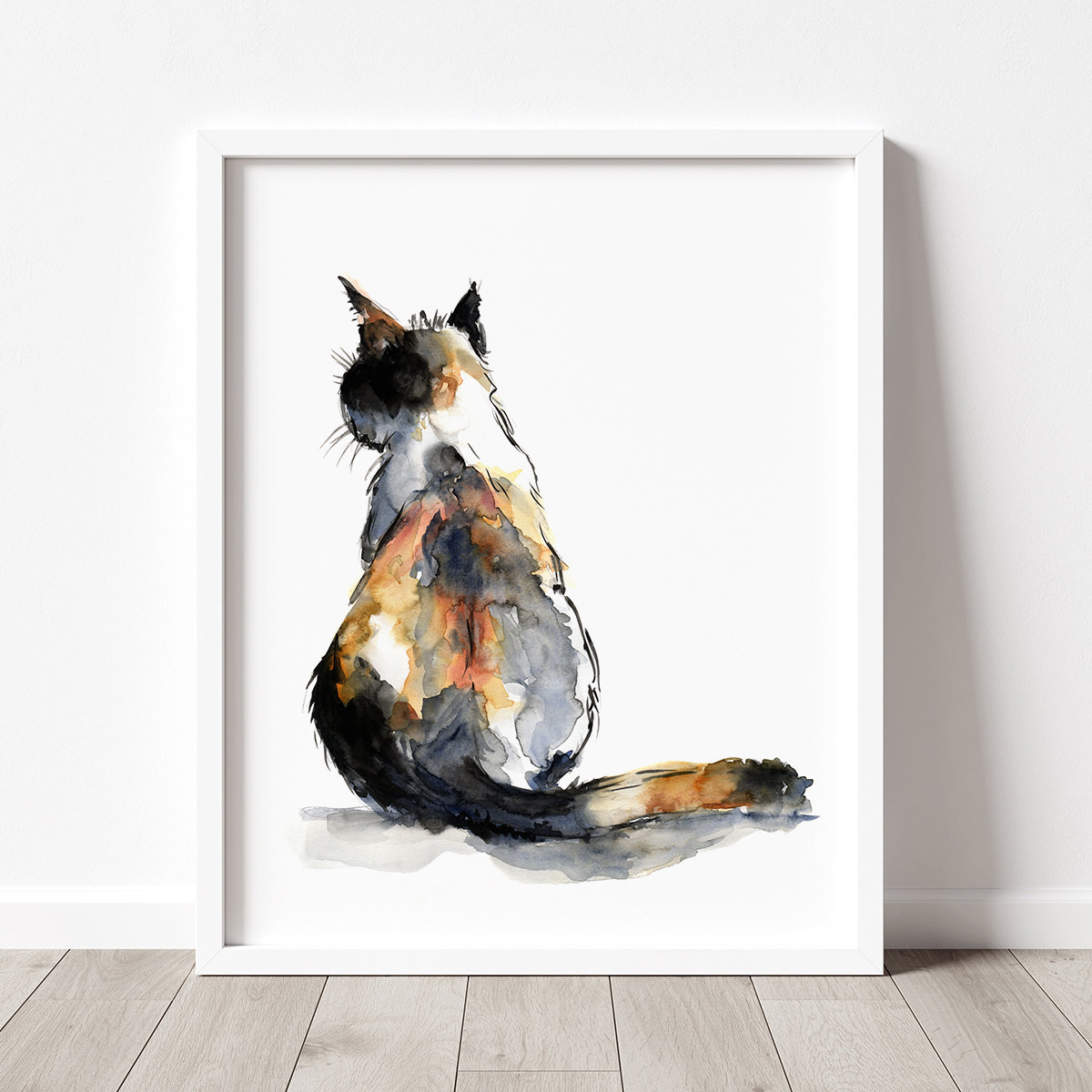 Calico Cat Art PRINT, Watercolour Cat Print From Original Painting ...
