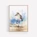 Sanderling Art PRINT, Coastal Bird Watercolor Painting Wall Art, Bird ...