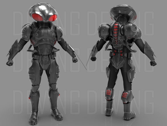 BLACK MANTA ARMOR From Aquaman Movie 3D Printable Files for - Etsy