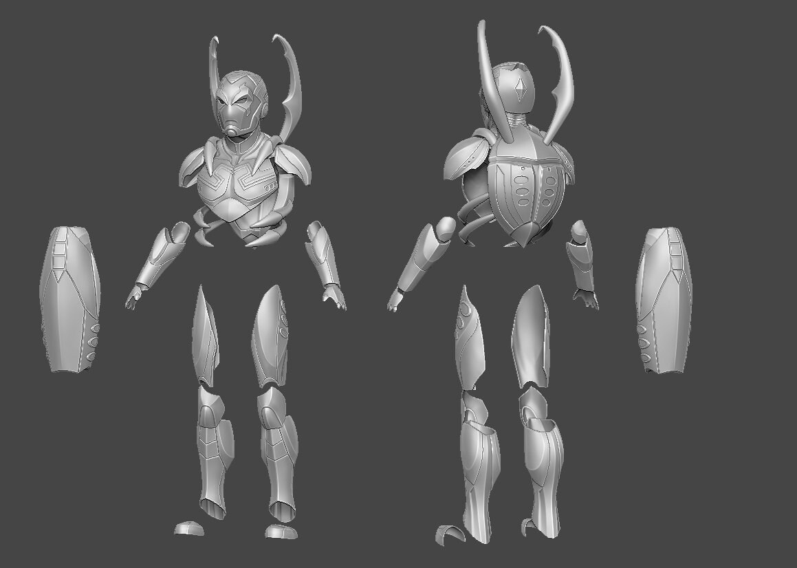 BLUE BEETLE ARMOR 3D Printable for Cosplay - Etsy