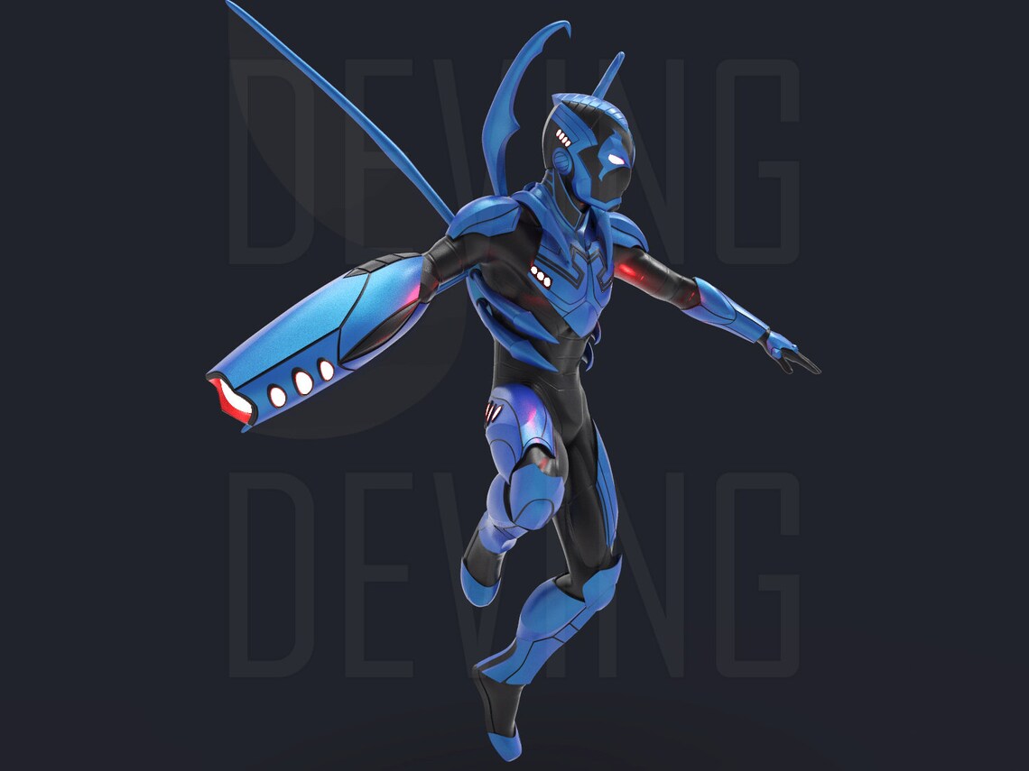 BLUE BEETLE ARMOR 3D Printable for Cosplay - Etsy