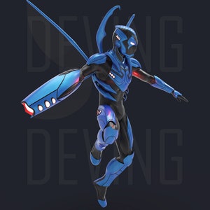 BLUE BEETLE ARMOR 3D Printable for Cosplay - Etsy