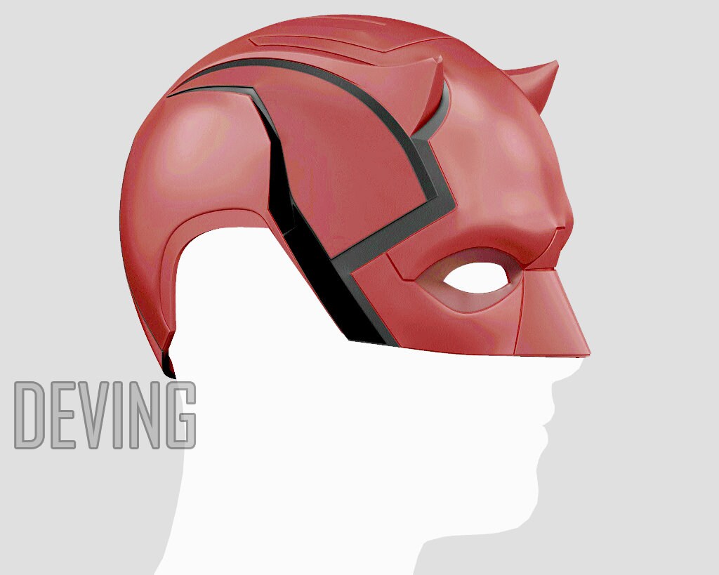 DARE DEVIL HELMET 3D Printable File - Etsy