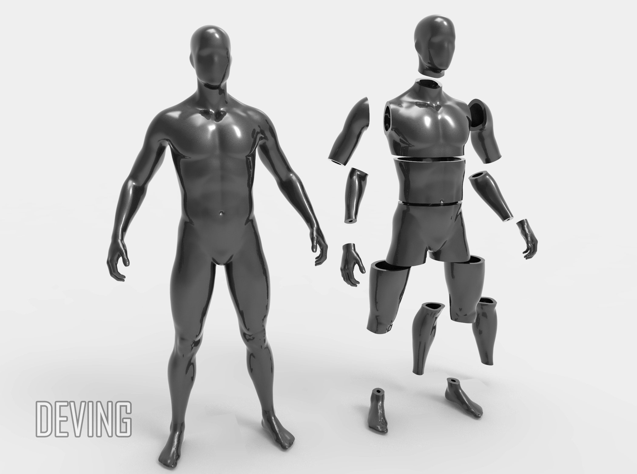 MALE AND FEMALE Mannequin Files for 3D Printing - Etsy
