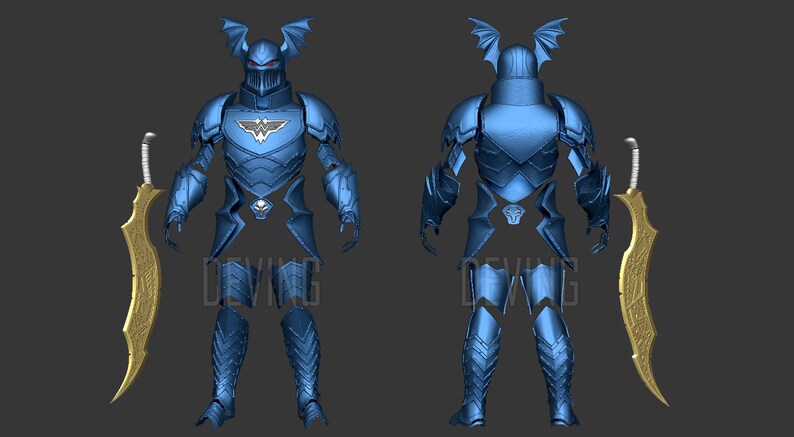 THE MERCILESS Bat Armor for 3D Printing - Etsy