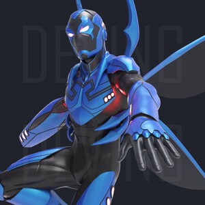 BLUE BEETLE ARMOR 3D Printable for Cosplay - Etsy