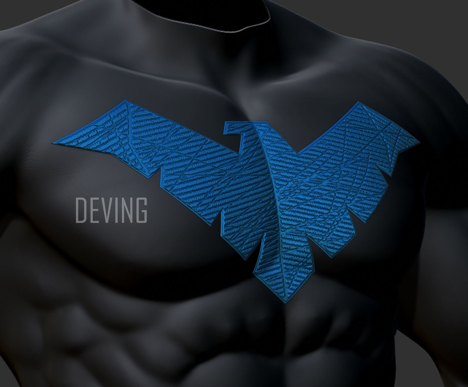 Nightwing Chest Emblem for Cosplay 3D Print Model - Etsy