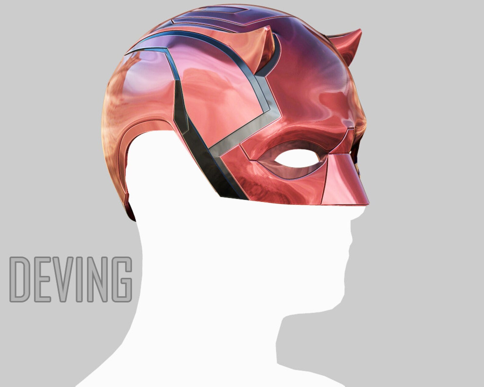 DARE DEVIL HELMET 3D Printable File - Etsy