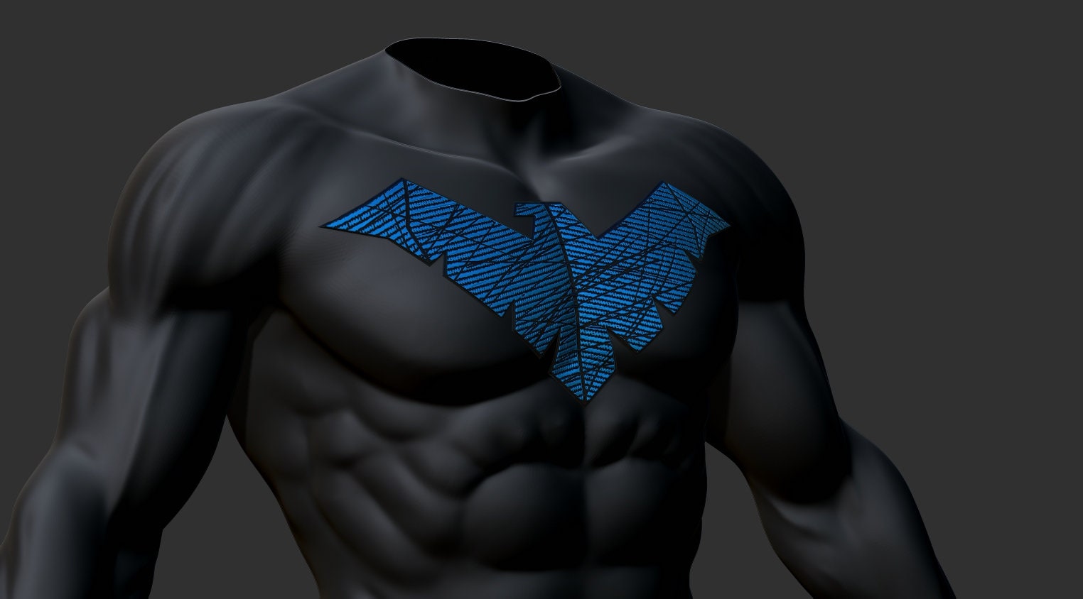 Nightwing Chest Emblem for Cosplay 3D Print Model - Etsy