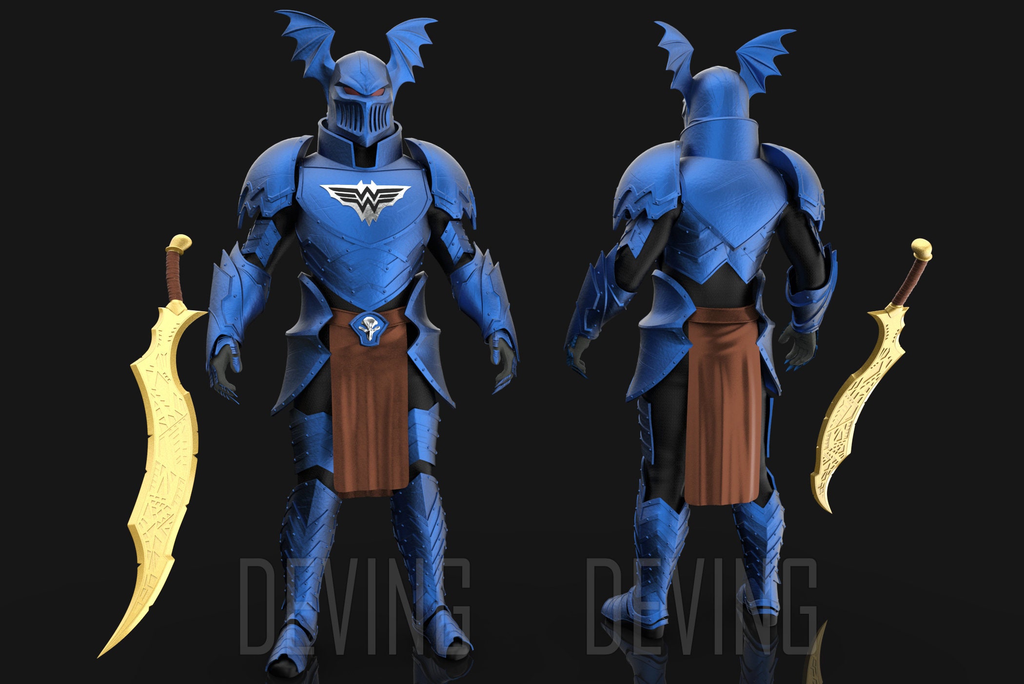 THE MERCILESS Bat Armor for 3D Printing - Etsy