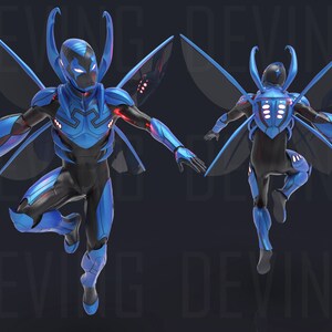 BLUE BEETLE ARMOR 3D Printable for Cosplay - Etsy
