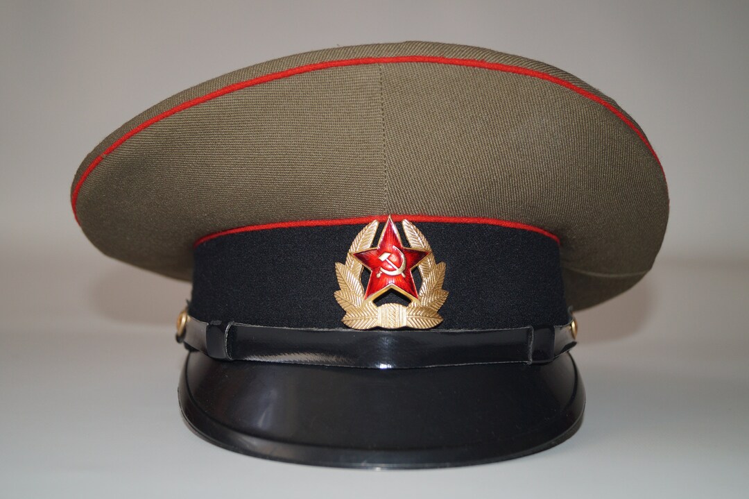 Soviet Cap of the Soviet Army Made in the Era of the Soviet Union in ...