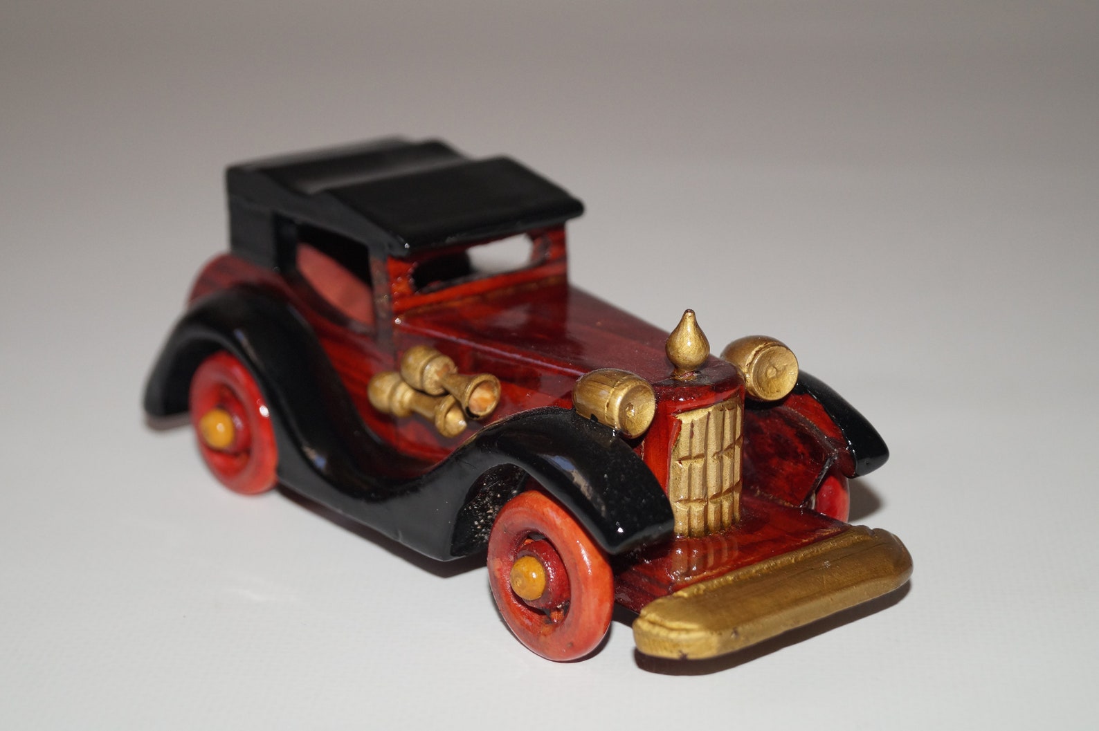 Wood car Model car Old automobile Wood car model Car model Car | Etsy