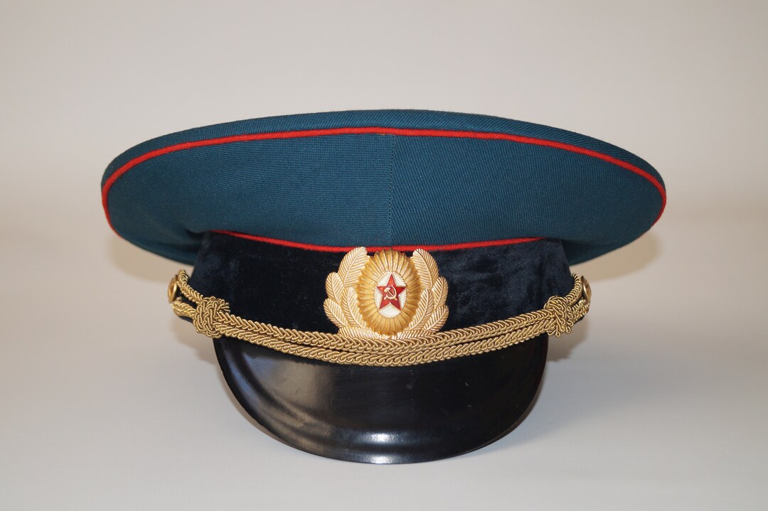 Soviet Cap Officer Cap Soviet Army Old Hat Cap Made in Ussr Soviet Hat ...