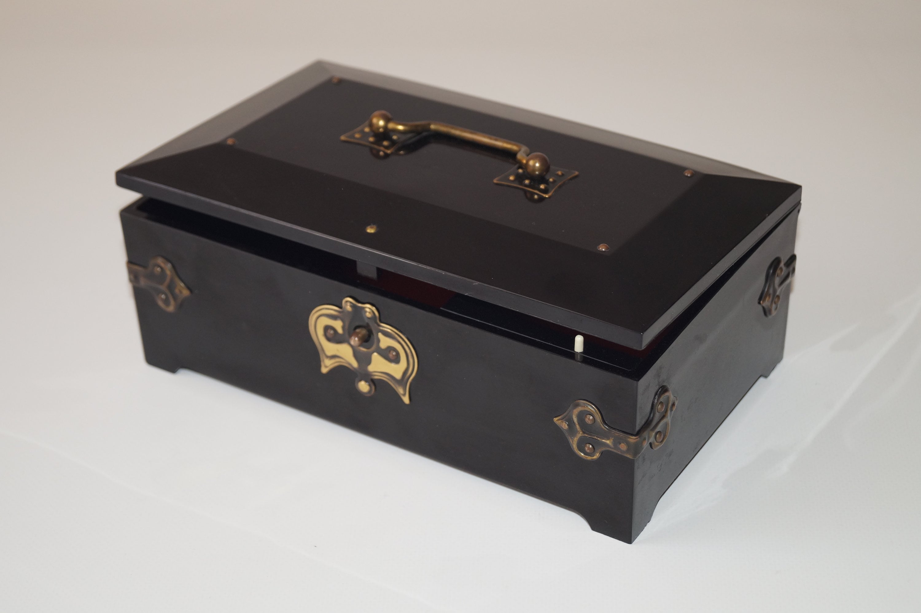 Soviet Box Music Box Box Ussr Jewellery Box Vintage Box Black - Etsy