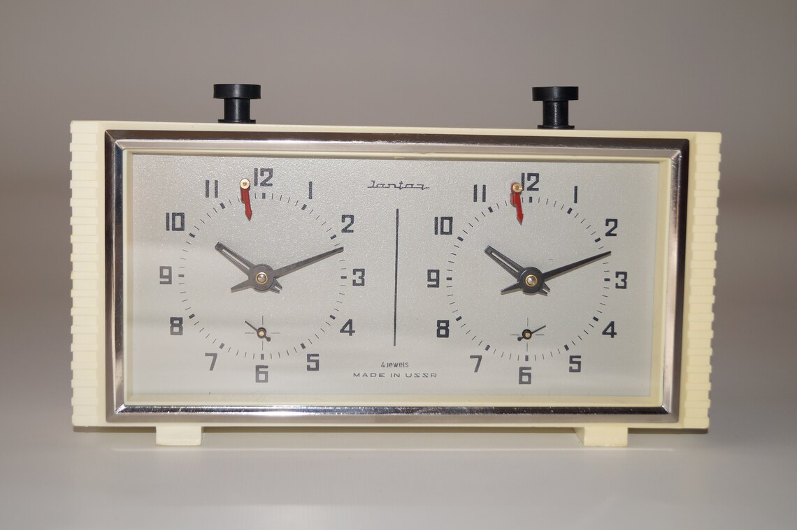 Chess Clock Jantar Table Chess Clock Chess Ussr Cloaks Chess - Etsy